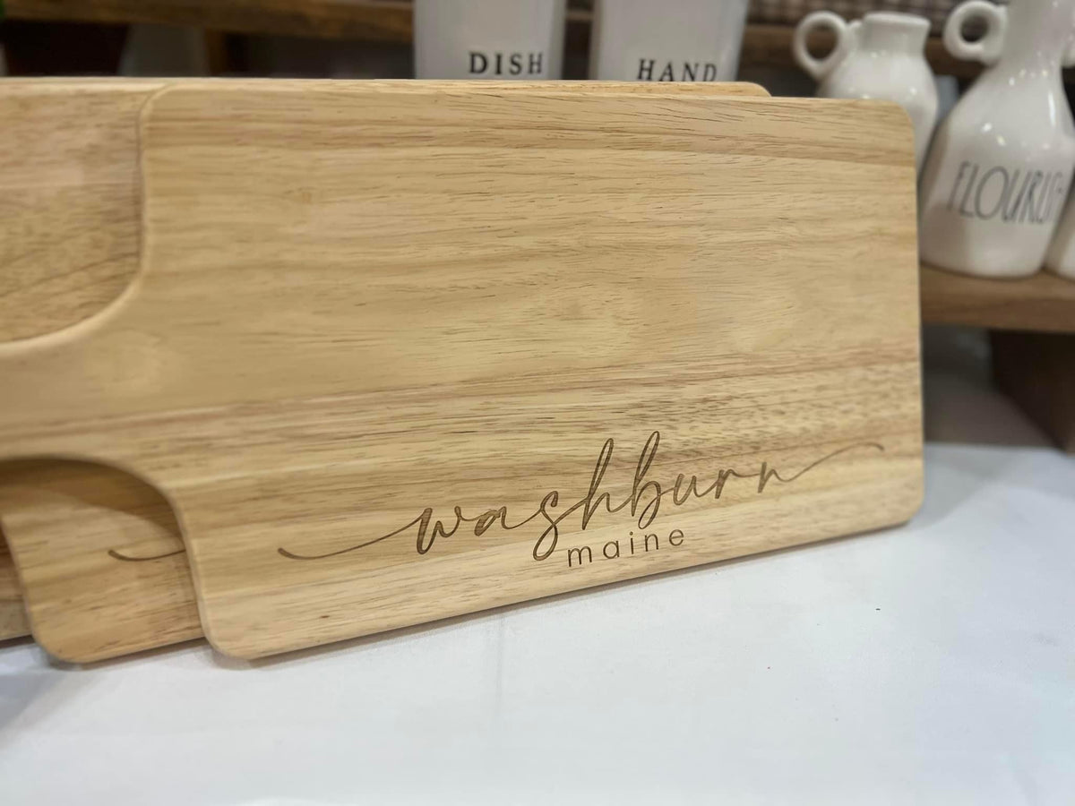 Washburn City Pride Cutting Board Creative Carpentry Of Maine