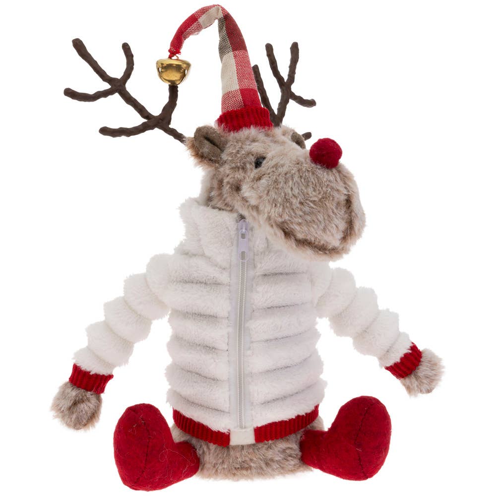 10" Tall Prancer Puffer Jacket Reindeer Christmas – Creative Carpentry ...
