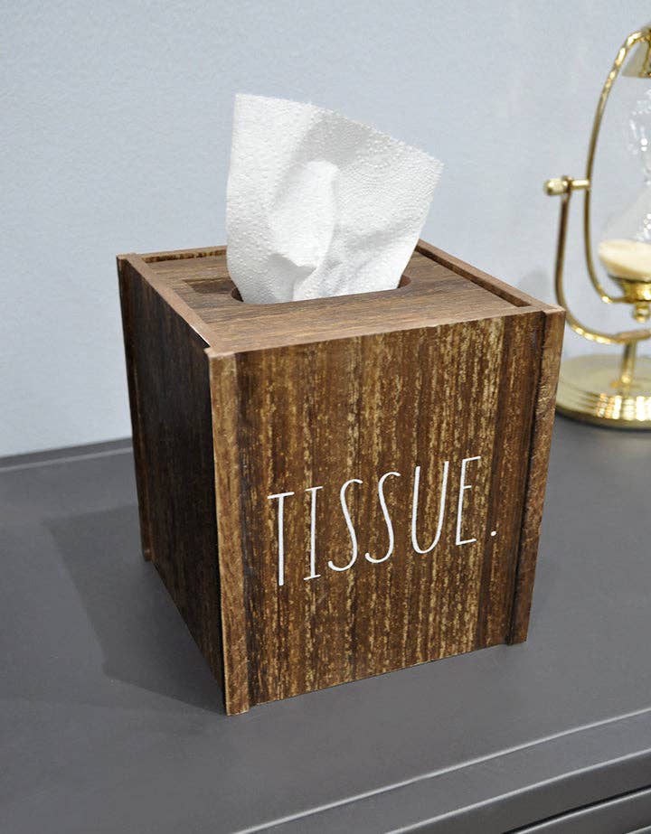 Rae Dunn “Tissue” Wooden Tissue Box – Creative Carpentry of Maine