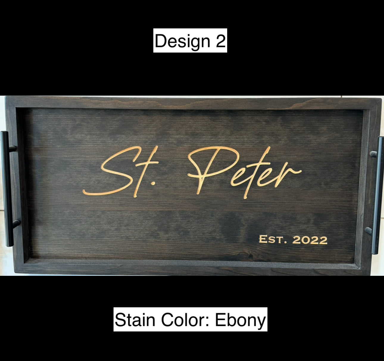 Personalized Wood Serving Tray – Creative Carpentry of Maine