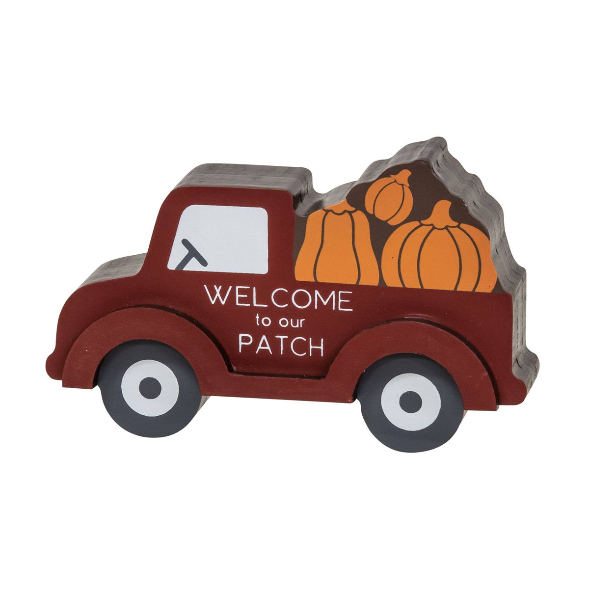 Pumpkin Patch Red Truck Chunky Sitter – Creative Carpentry of Maine